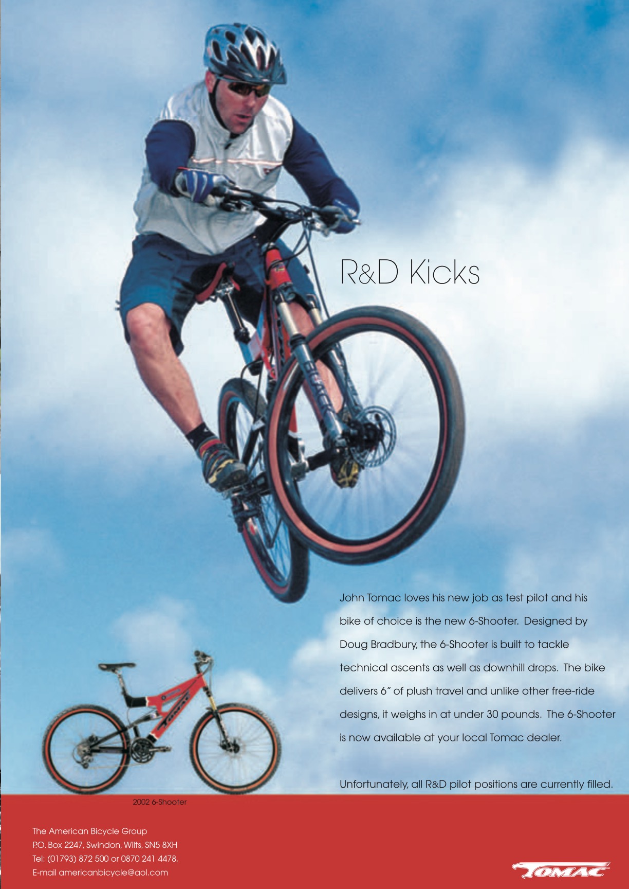 Outta the Archive: Magazine ads from 2002 – Singletrack World Magazine